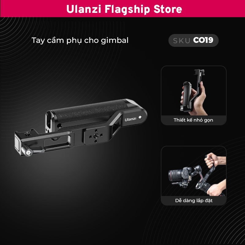 Ulanzi CO19 Sling Handgrip tay cầm hỗ trợ cho Gimbal DJI RS 3/RS 3 Mini/RS 3 Pro/Ronin-SC/RSC 2 ...