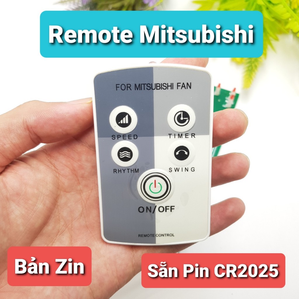 Remote Điều Khiển Quạt Mitsubishi Đứng LV16 Và Treo Tường W16 Remote ...