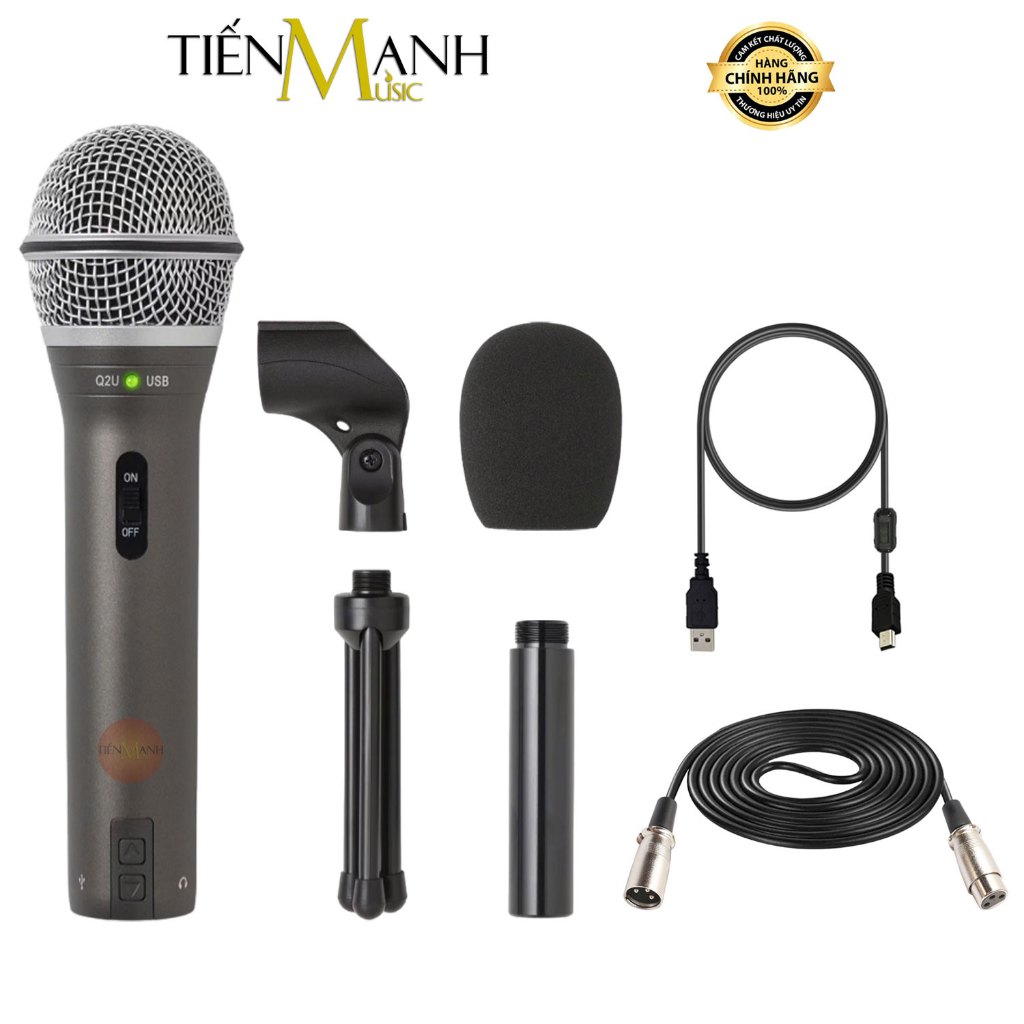 [Chính Hãng] Micro Samson Q2U USB & XLR - Mic Thu âm Podcast ...
