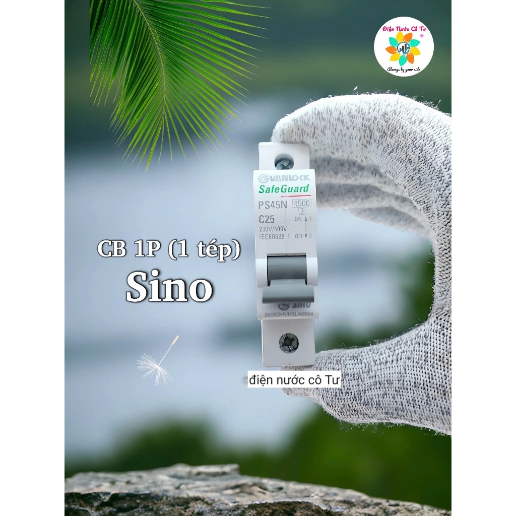 CB tép 1 pha SINO VANLOCK 16A 20A 25A 32A 40A | Shopee Việt Nam