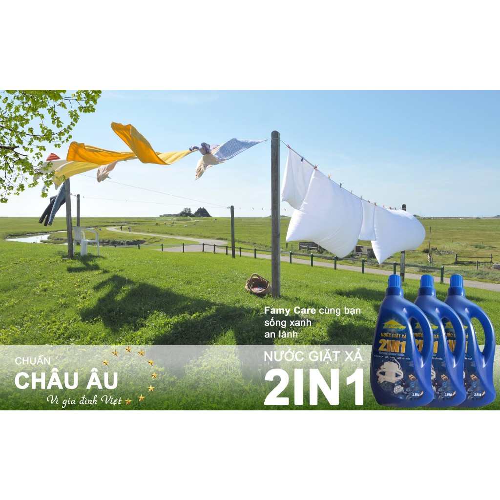 Nước giặt xả Famy Care 2 in 1 | Shopee Việt Nam