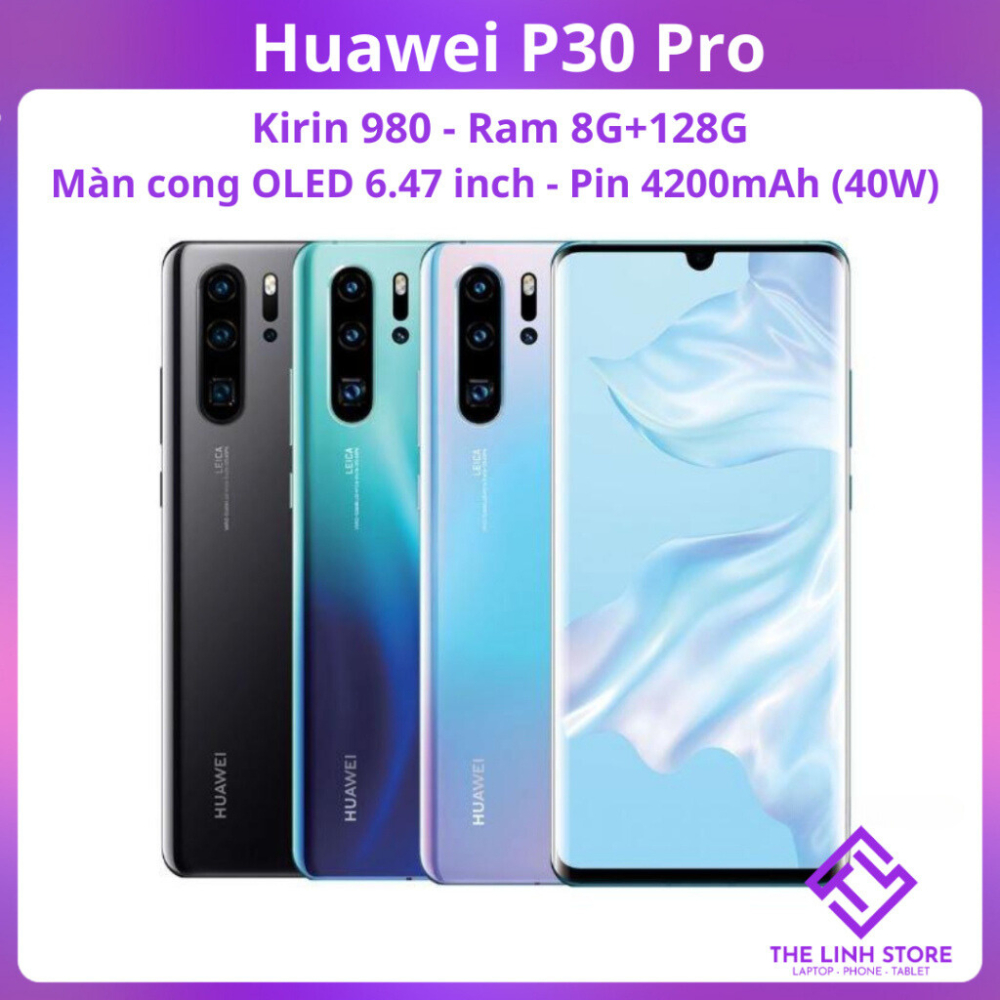 Điện thoại Huawei P30 Pro màn cong OLED 6.47 inch - Kirin 980 có sẵn Google | Shopee Việt Nam