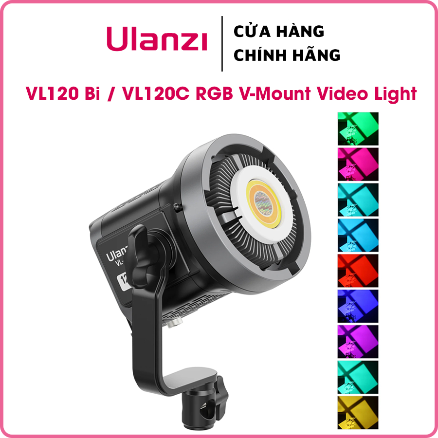 ULANZI VL120 BI / VL120C RGB - Đèn COB 120W Chuyên Nghiệp - Bảo Hành 12 ...