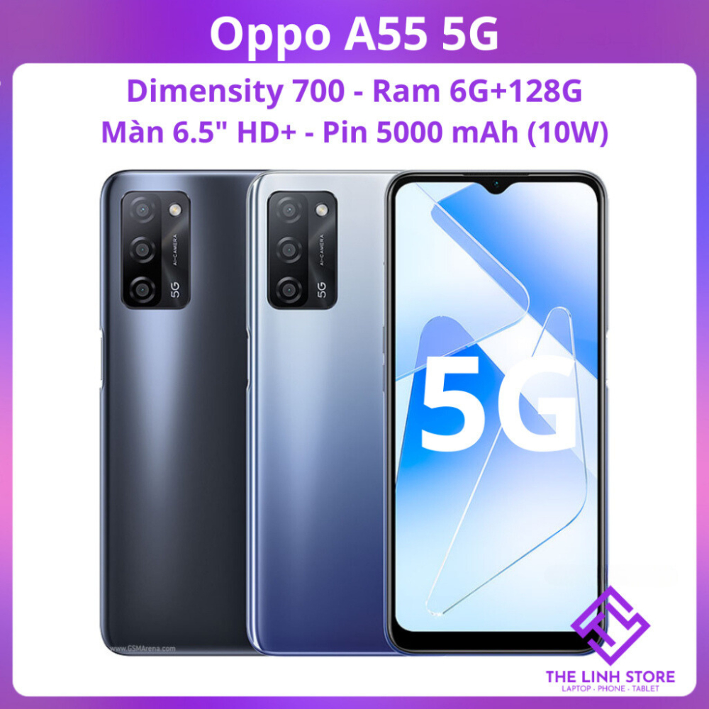 Điện thoại Oppo A55 5G chip Dimensity 700 - Màn 6.5 inch Ram 6G 128G ...