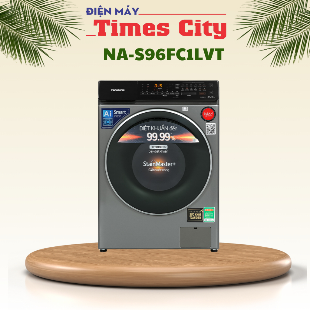 Máy giặt sấy Panasonic Inverter giặt 9 kg - sấy 6 kg NA-S96FC1LVT | Shopee Việt Nam