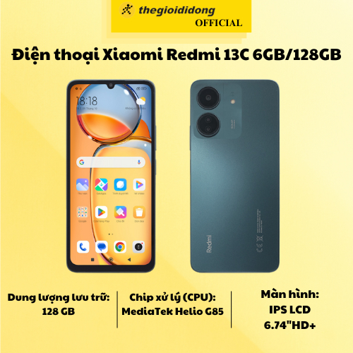 Điện thoại Xiaomi Redmi 13C 6GB/128GB | Shopee Việt Nam