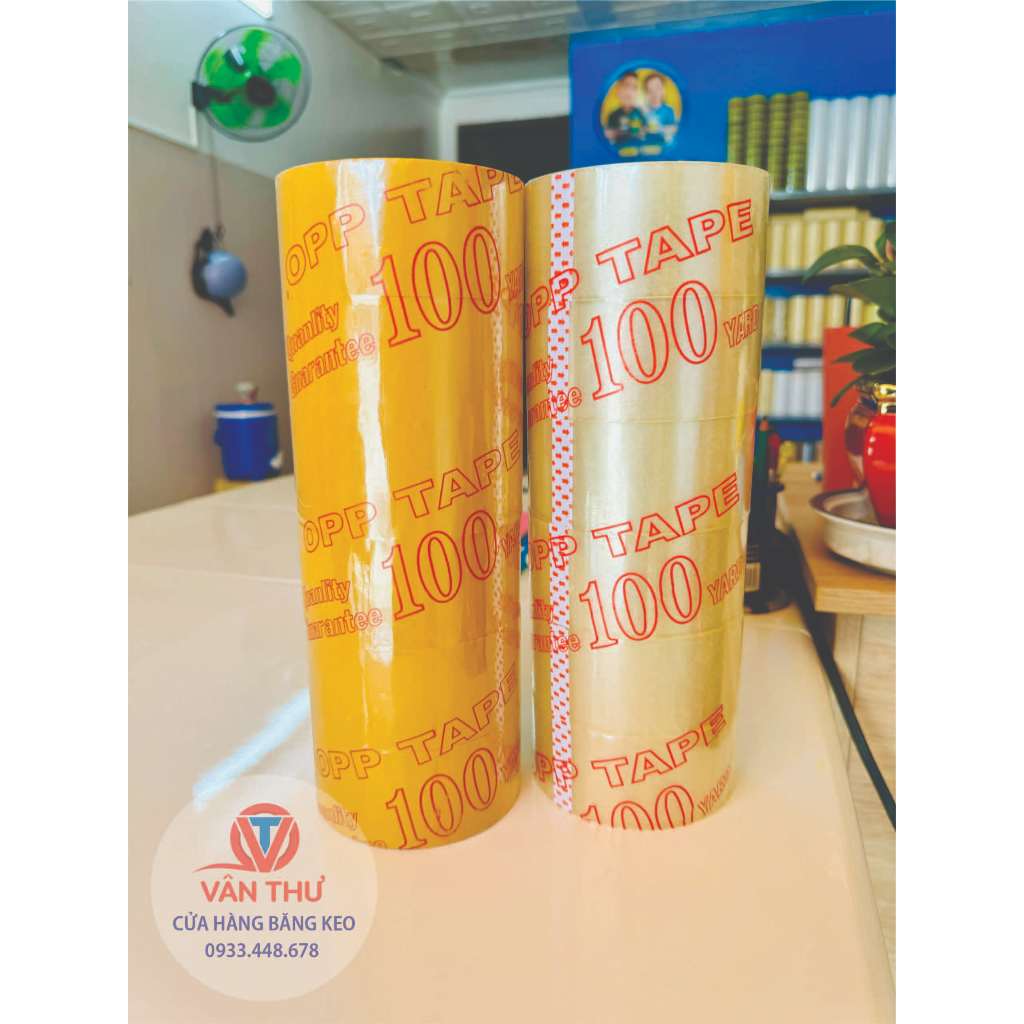 Băng Keo Trong / Đục - 100 yard ( 1kg / cây 6 cuộn) | Shopee Việt Nam