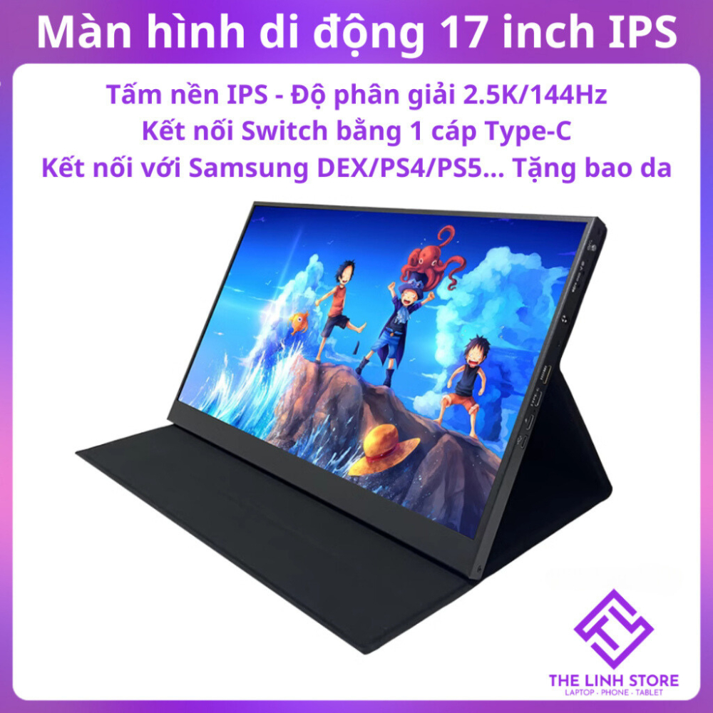 Màn hình di động 17 inch IPS 2.5K 144Hz TypeC Thunderbolt - Tặng bao da ...