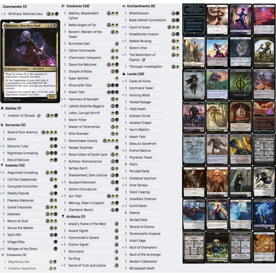 [Bài in Magic: The Gathering] Commander: Minthara, Merciless Soul Deck ...