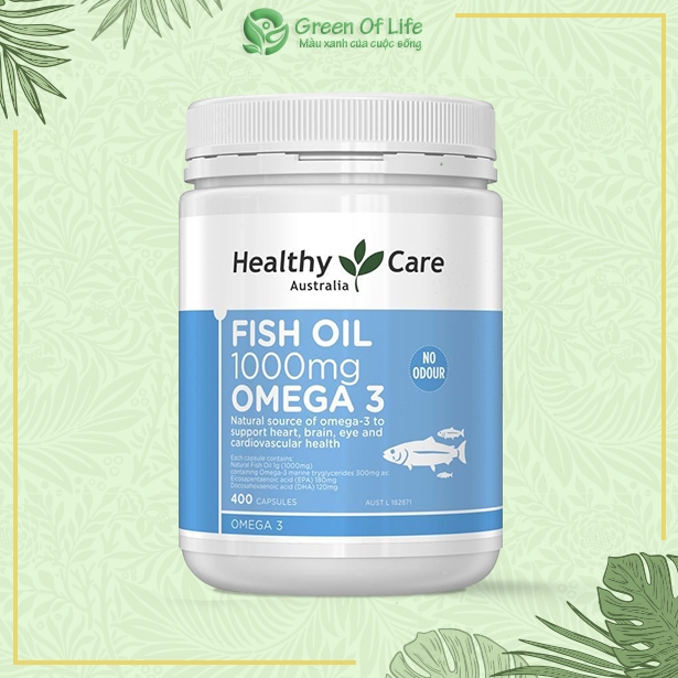 Dầu cá Omega 3 Healthy Care Fish Oil 400 viên - Healthy Care | Shopee ...