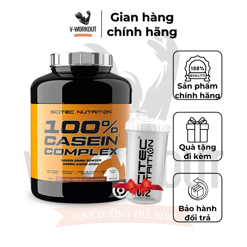 Whey Casein | 100% Casein Complex | Protein Cháy Chậm Ban Đêm | SCITEC ...
