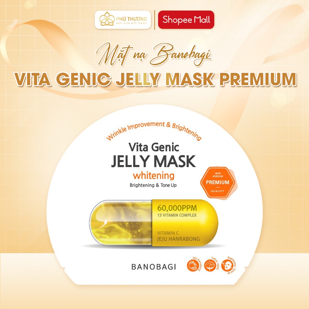 Mặt Nạ BANOBAGI PREMIUM Dưỡng Trắng Da Vita Genic Jelly Mask Whitening ...