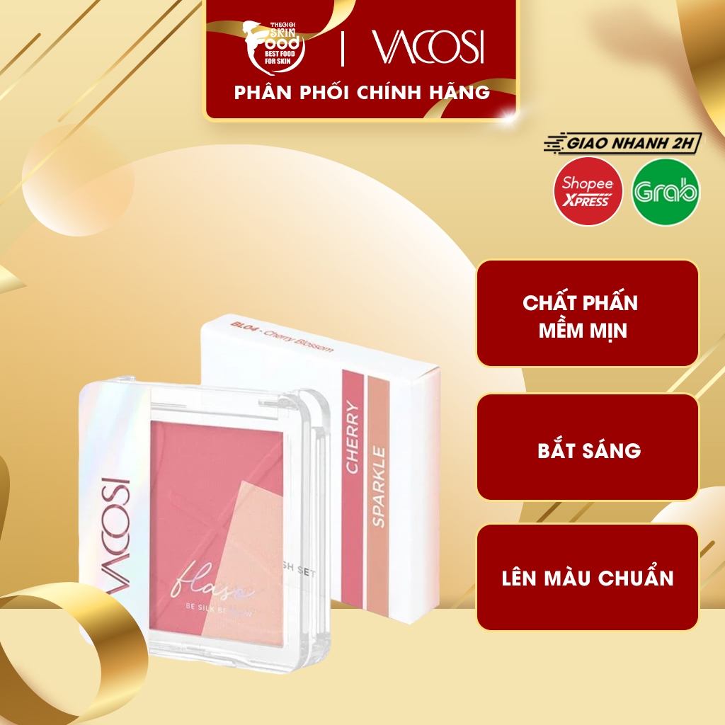 Phấn Má Hồng Và Bắt Sáng Vacosi Flaso Blush Set 8.3g | Shopee Việt Nam