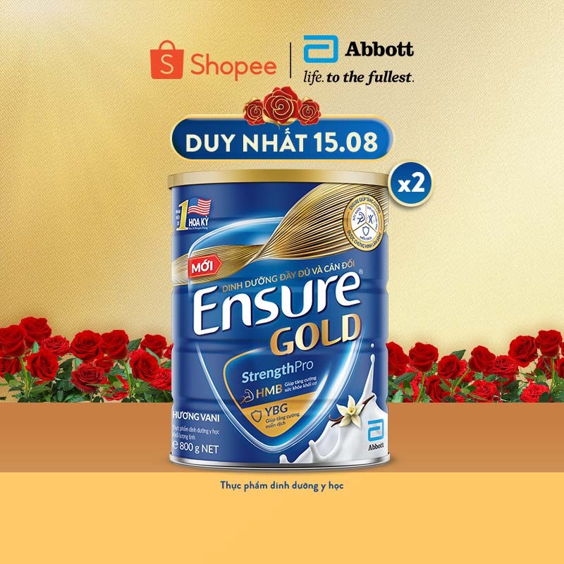 Combo 2 Lon Sữa bột Ensure Gold Abbott hương vani 800g/ 850g | Shopee Việt Nam