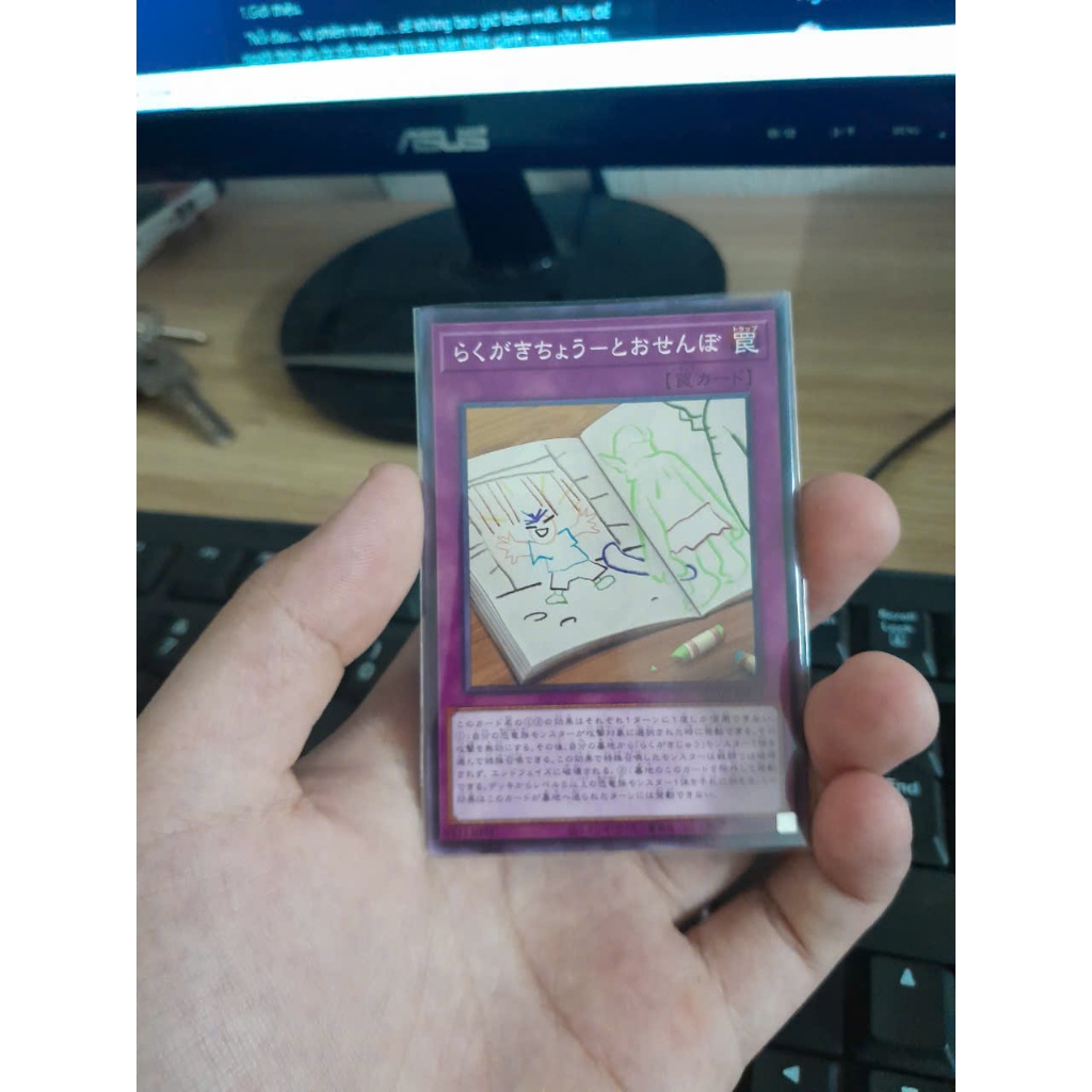 [ 12082024 ]Thẻ bài Yugioh OCG chính hãng "Doodlebook - Uh uh uh!" (Common - AC02-JP034 ...