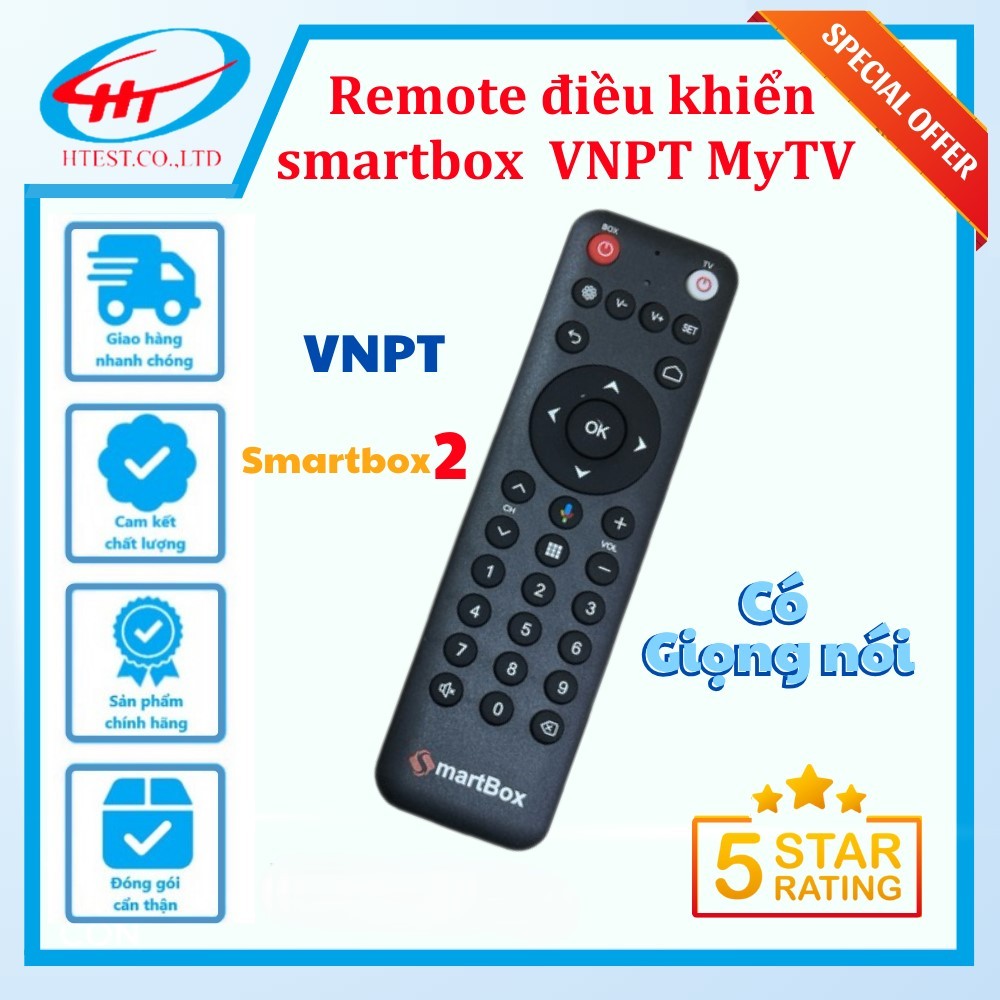 Remote điều khiển smartbox voice giọng nói VNPT MyTV | Shopee Việt Nam