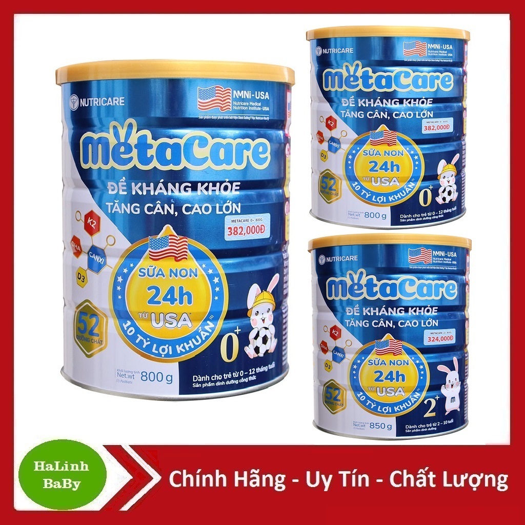 Sữa bột Metacare Grow 0+,1+, 2+ 850g thay thế Metacare 3 900g Date 2026 | Shopee Việt Nam