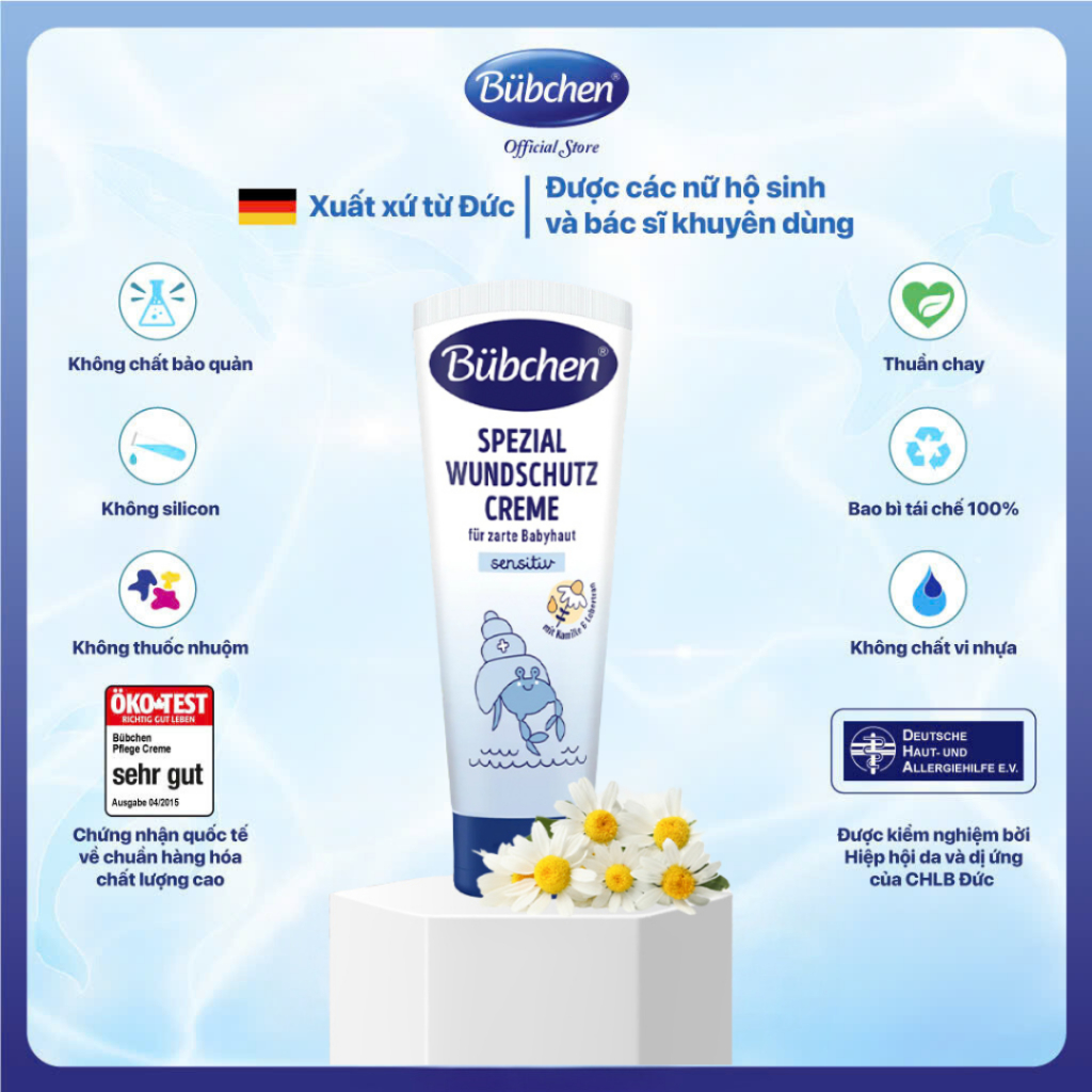 Kem Hăm Tã BUBCHEN Spezial WundsChutz Creme Giảm Hăm Tã Phục Hồi Da 75ml Bubchen Official Store ...