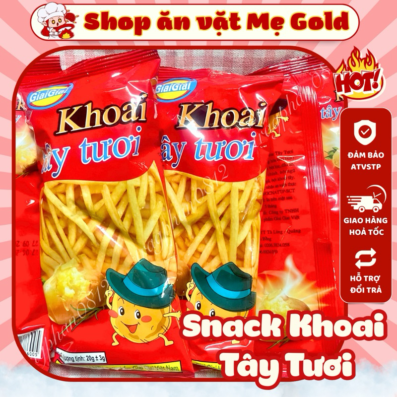 Snack khoai tây tươi Giai Giai (gói 20g) | Shopee Việt Nam