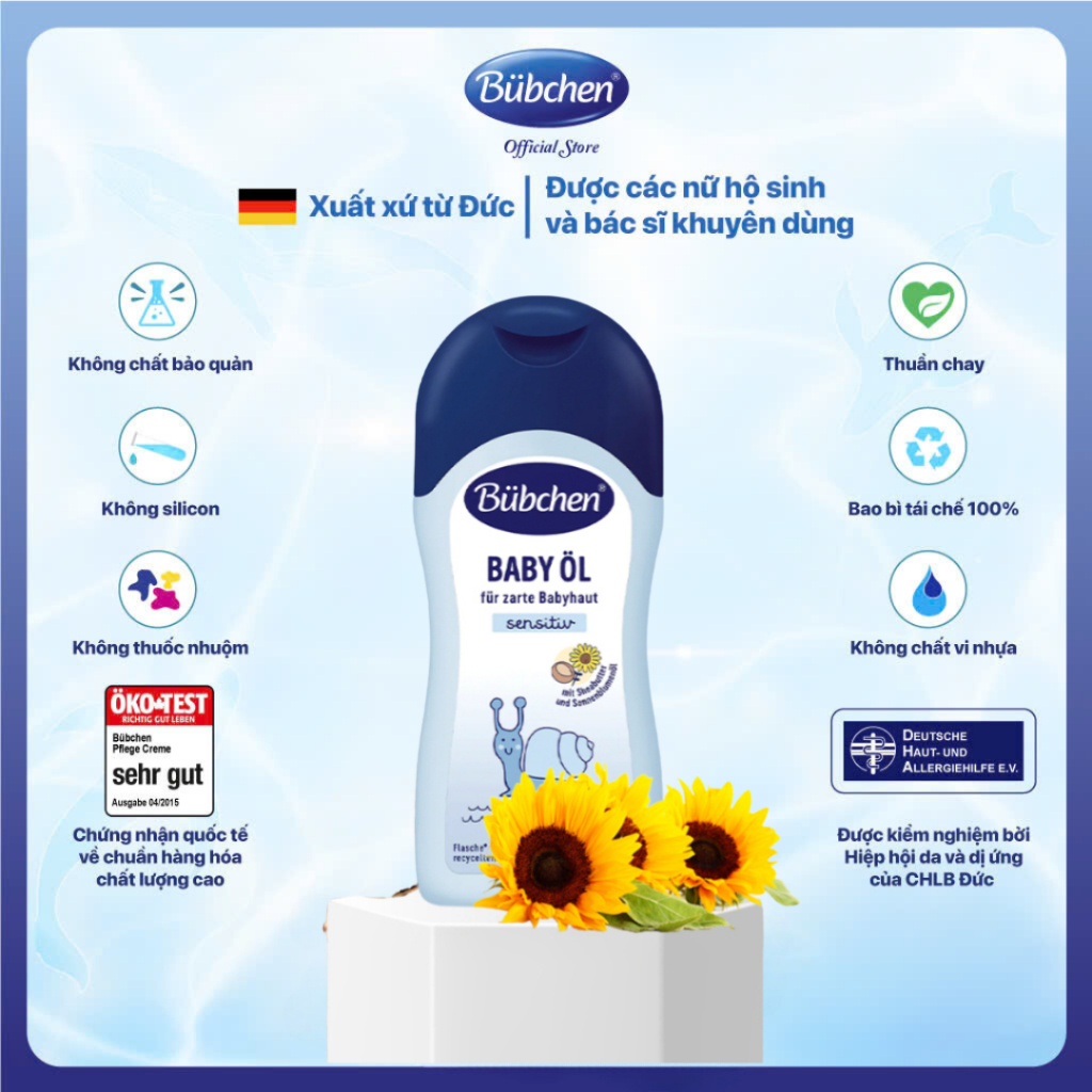 Dầu Massage Cho Bé BUBCHEN Baby Oil Dưỡng Ẩm Tăng Sức Đề Kháng Cho Da 200ml Bubchen Official ...