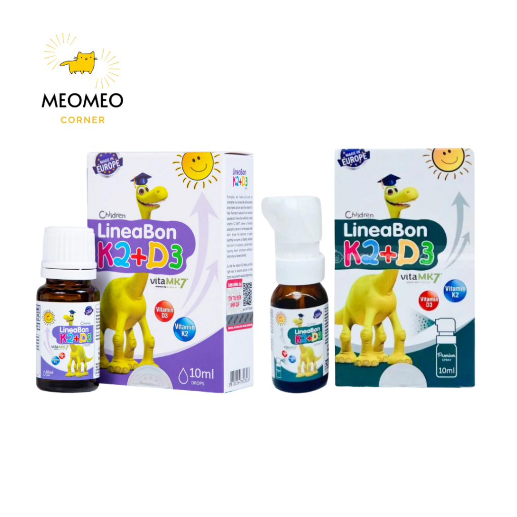 Siro D3&K2 Lineabon cho bé 10ml D3K2 K2D3 | Shopee Việt Nam