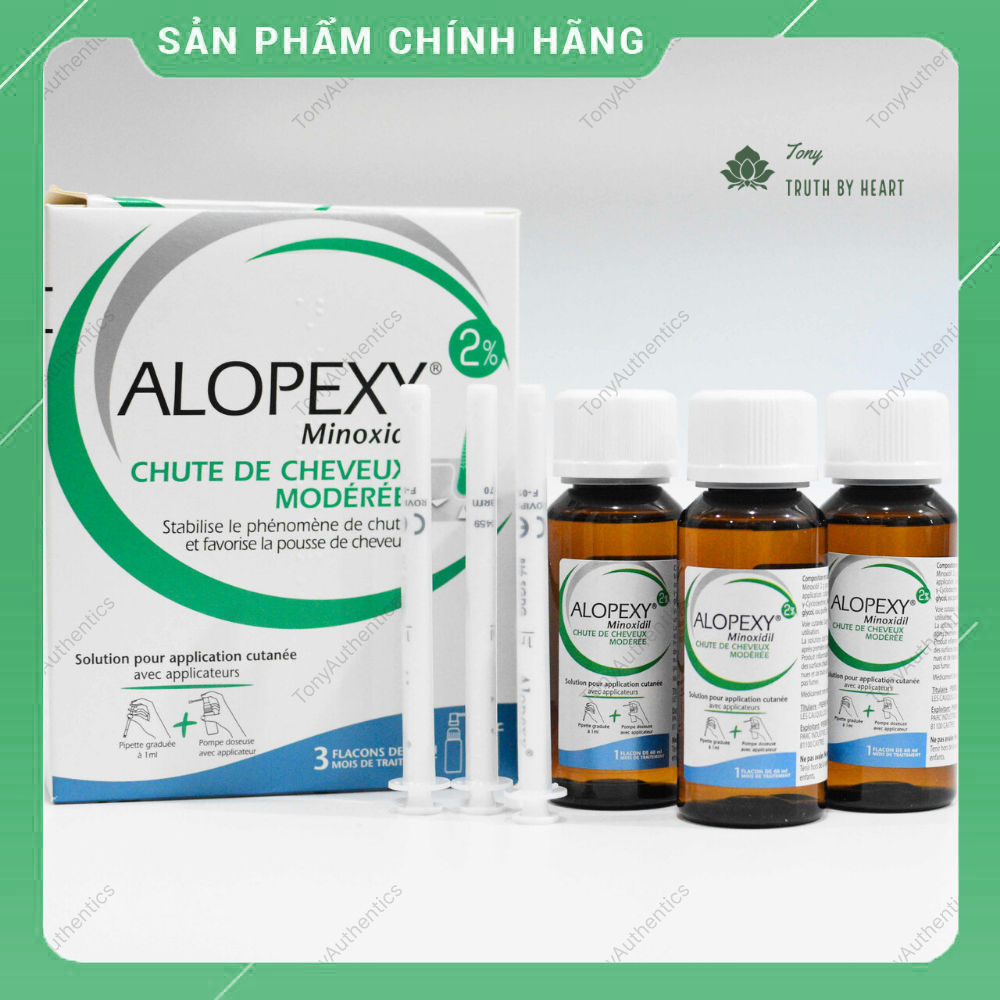 Xịt mọc tóc Alopexyl Minoxidil 2% nội địa Pháp, serum giúp kích thích ...