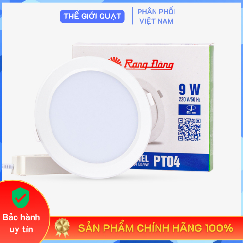 [HỎA TỐC] Đèn LED Panel Tròn 9W Rạng Đông PT04 D110/D135 ánh sáng trắng - Hàng chính hãng ...