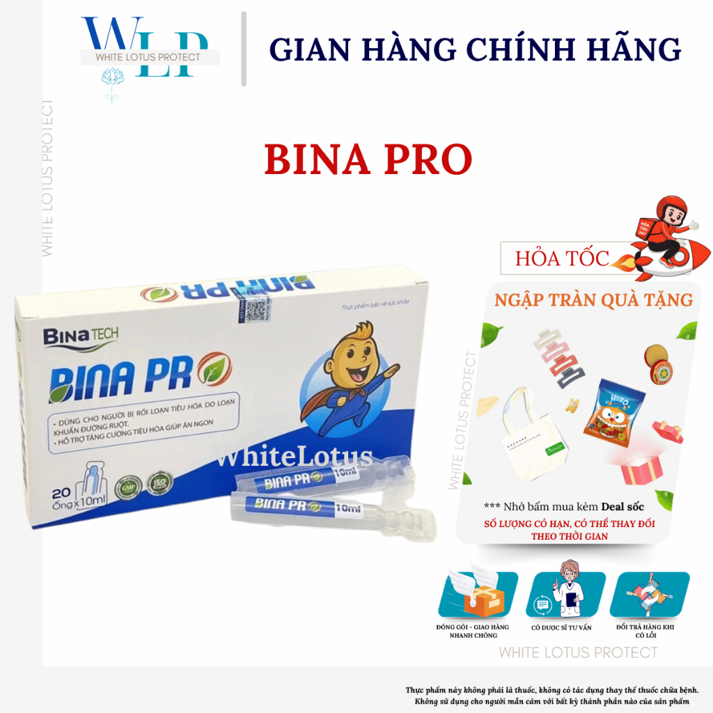 [HCM] Bina Pro Men vi sinh hỗ trợ tiêu hoá (H/20 ống x 10ml) | Shopee ...