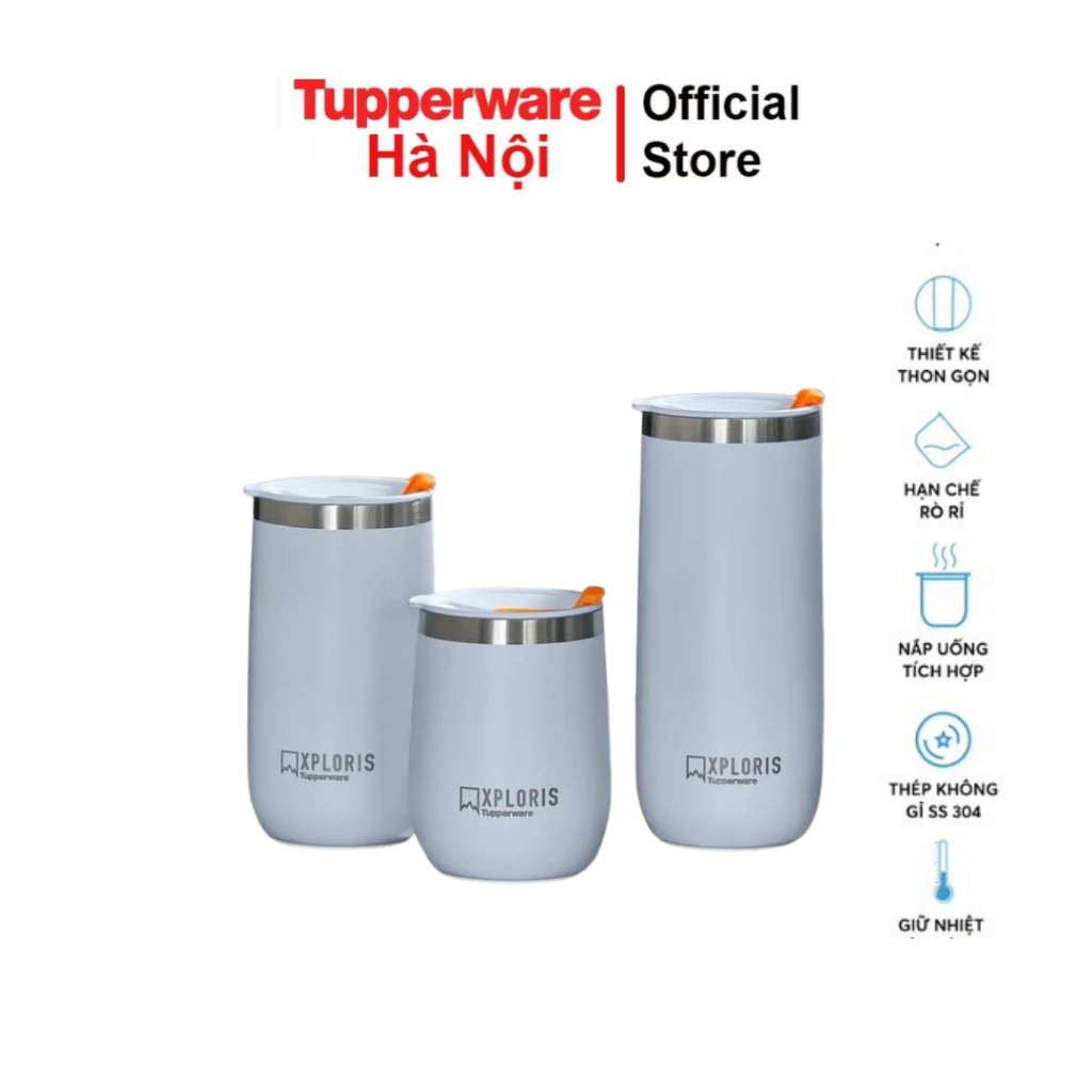 Bình ly giữ nhiệt Tupperware XPLORIS 230ml 350ml 475ml chính hãng ...