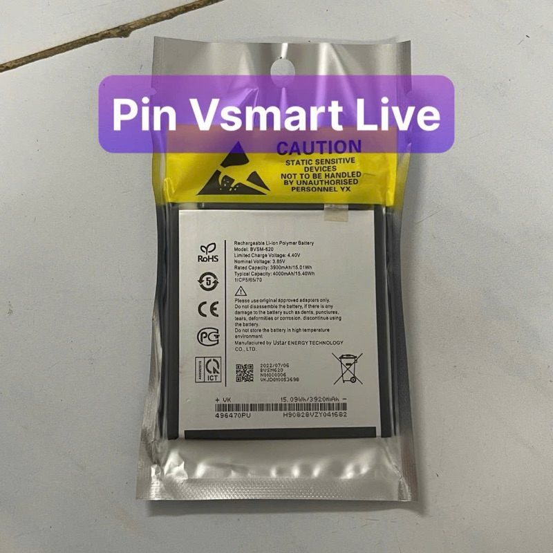 pin vsmart Live model BVSM-620 , bảo hành 6 tháng | Shopee Việt Nam