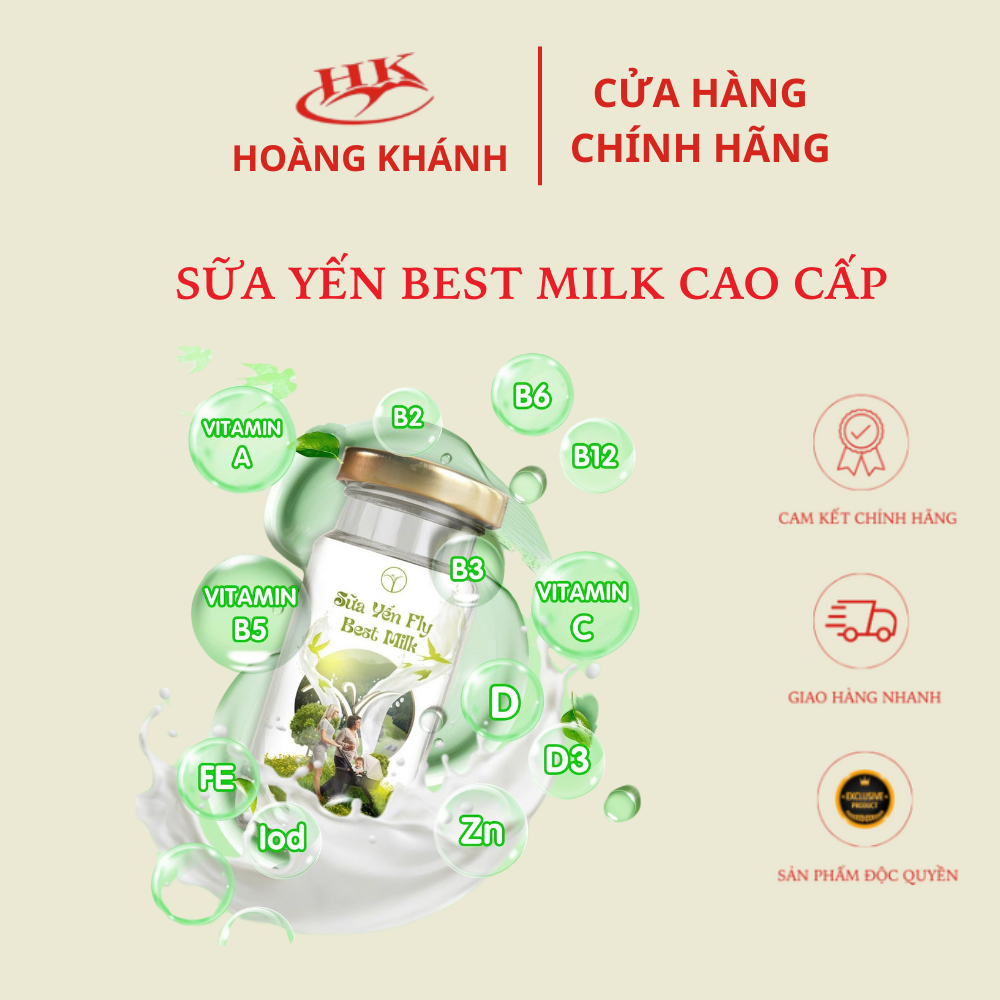 Sữa Yến Fly Best Milk Cao Cấp Sức Khỏe Cho Gia Đình 140ml/Lọ | Shopee Việt Nam