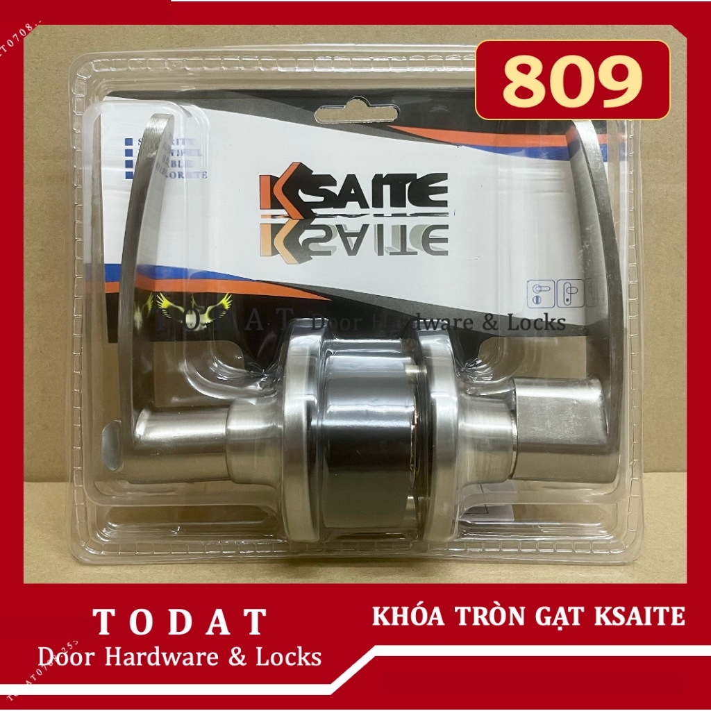 [Ksaite 809] Khóa Tròn Tay Gạt hợp kim KSAITE 809 (Tay nhẹ) | Shopee ...