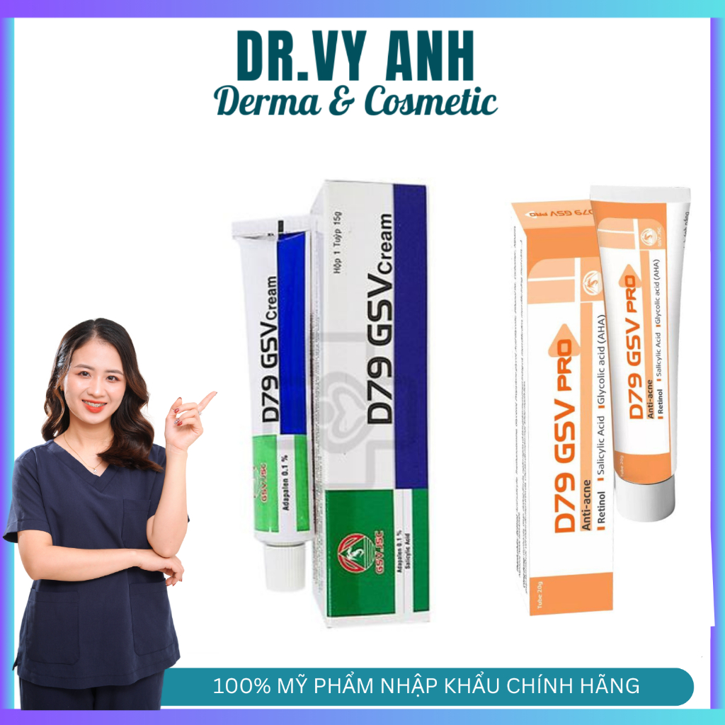 [ HÀNG CHÍNH HÃNG] D79 GSV Cream D79 PRO Giảm Mụn Trứng Cá, Mụn Lưng ...