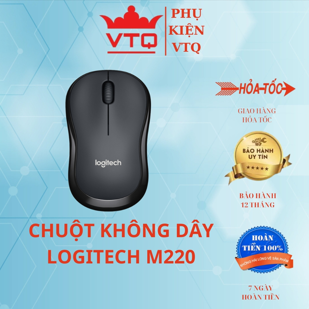 Chuột không dây không tiếng ồn cao cấp Logitech nhỏ gọn,độ nhạy cao.Pin ...
