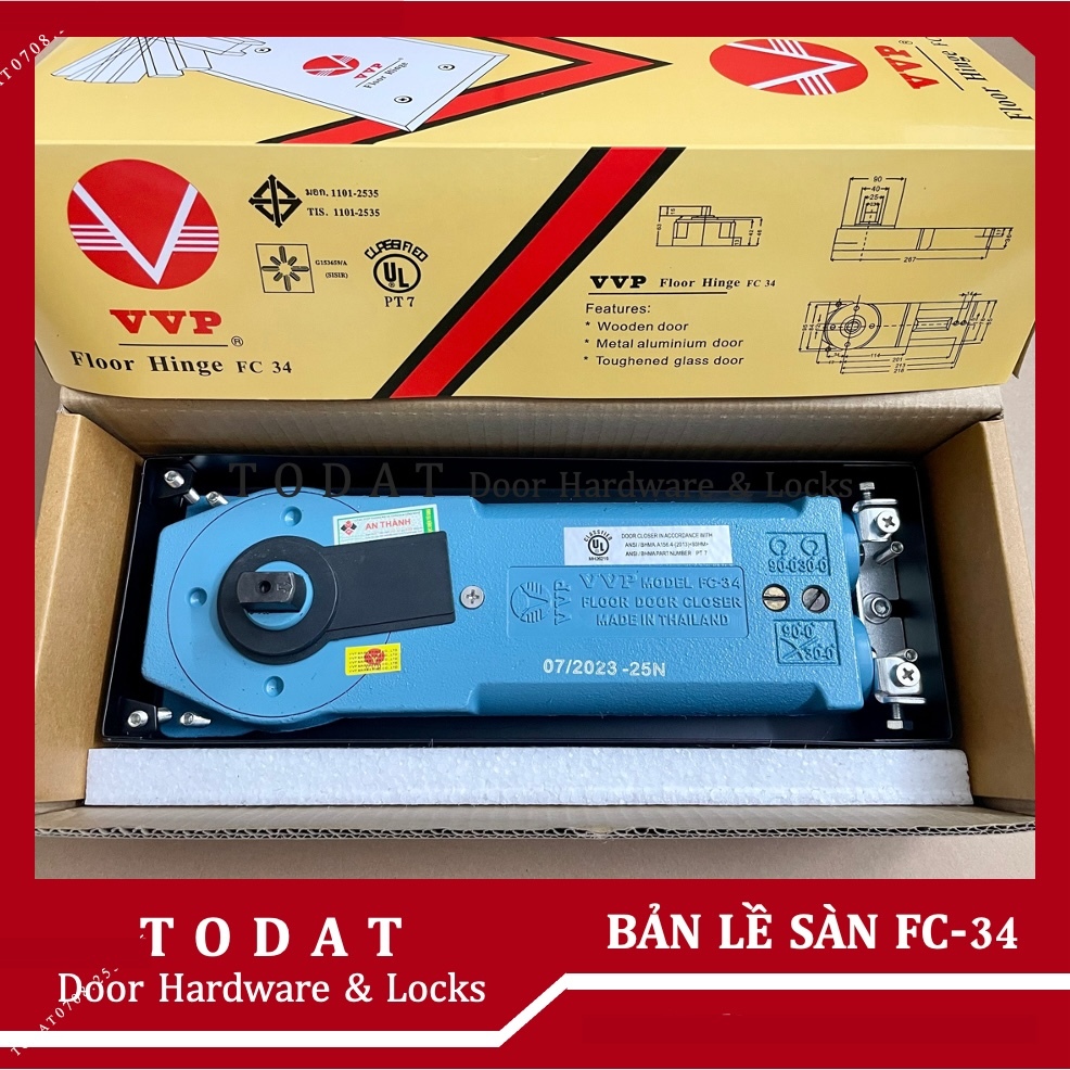 [FC34 VVP] Bản lề sàn VVP FC-34 (Glass Door Floor Springs) | Shopee Việt Nam