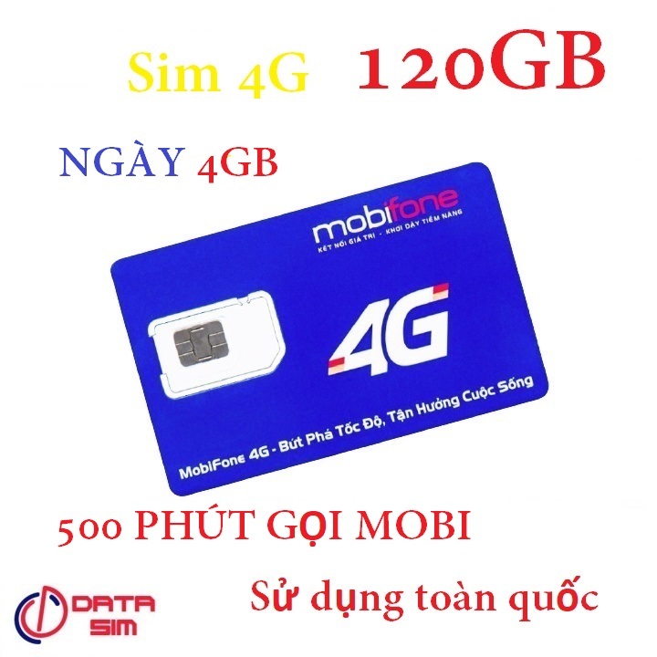 Sim 4G mobi local 120GB gọi nội mạng miễn phí 0đ sim chưa kích hoạt ...