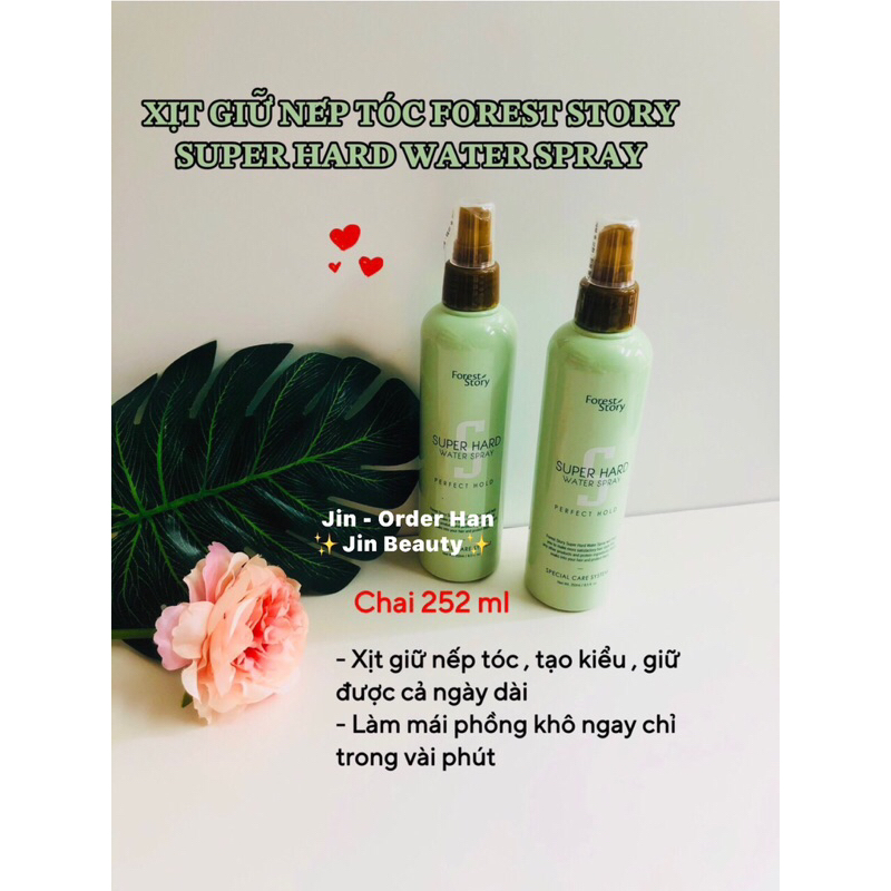 Keo Xịt Tạo Nếp Dưỡng Tóc Forest Story Super Hard Water Spray 252ml ...