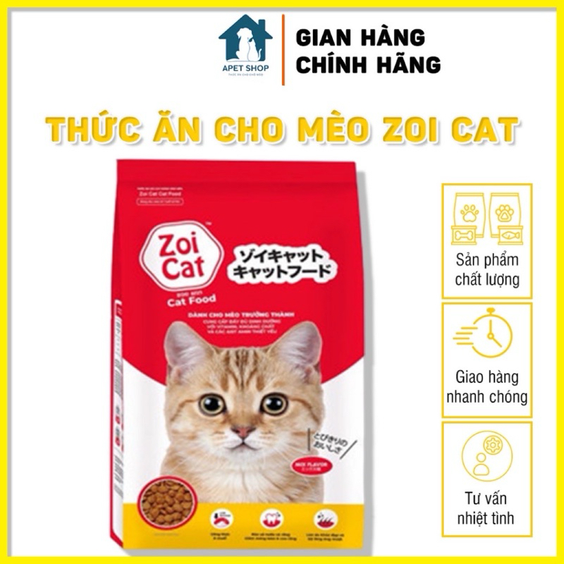 Thức ăn dành cho mèo zoi cat - gói 1kg -hạt cho mèo À petshop - zoi cat ...