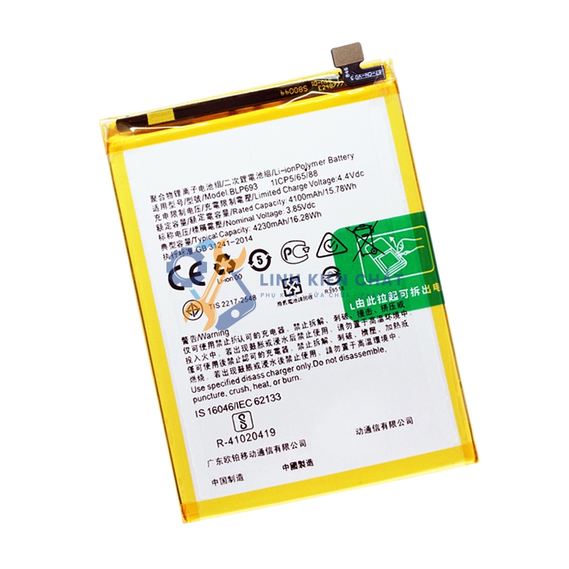 Pin cho Realme 3 RMX1821 RMX1825 BLP693 4230mAh Zin - Hàng nhập Khẩu ...