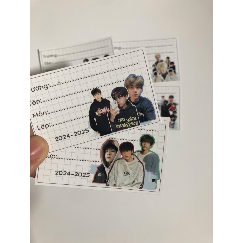 Nhãn vở Pangbowen kẻ caro dán được | Shopee Việt Nam