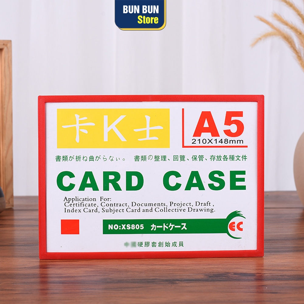 Card Case Khổ A5, Mặt sau có nam châm và móc treo - Mặt trước trong ...