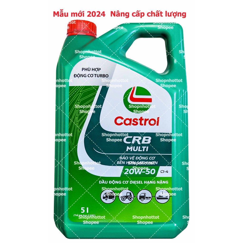 Dầu nhớt ô tô Castrol CRB Multi CI-4 20w50 5.000ml ( 5L ) – Shopnhottot ...