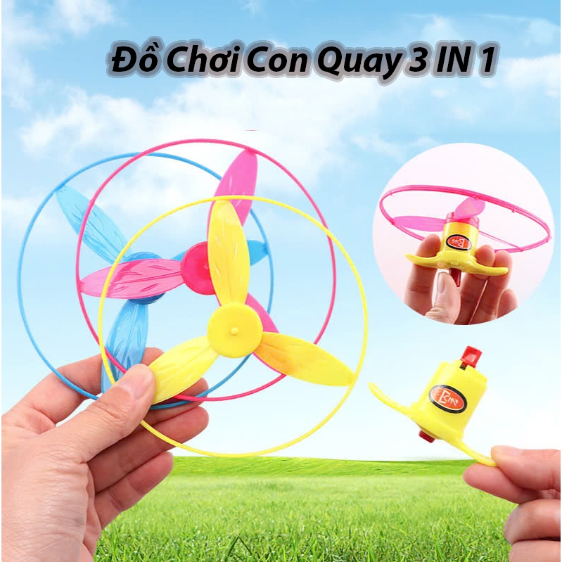Đồ Chơi Con Quay 3 IN 1 CÁNH Chong Chóng Và Con Quay | Shopee Việt Nam