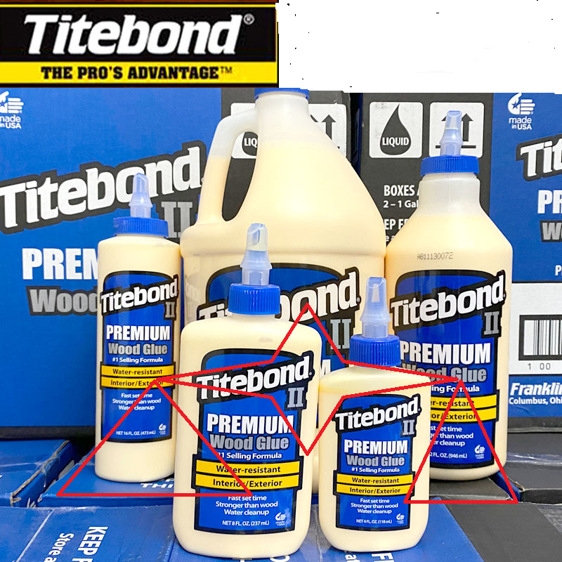 Keo dán gỗ Titebond II 473ml, Chiết lẻ 210 ml và chiết lẻ 50 ml- Keo ...