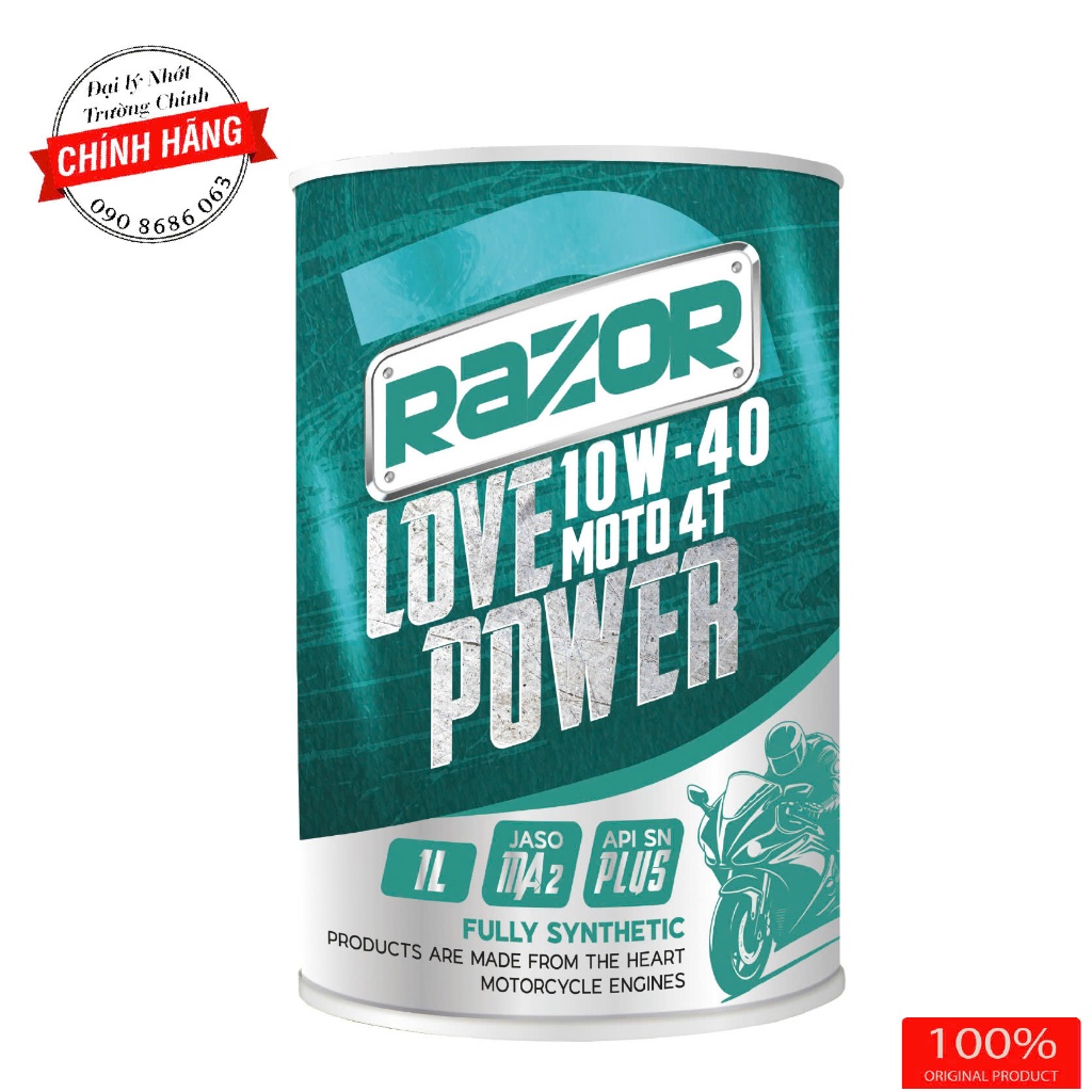 Nhớt Razor Love Power 4T 10W40 SN Plus tổng hợp 100% dành cho xe số ...