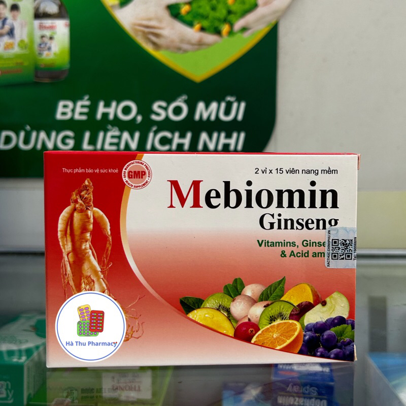 Viên uống nhân sâm Mebiomin Ginseng - Giúp tăng cường sức khỏe hiệu quả ...