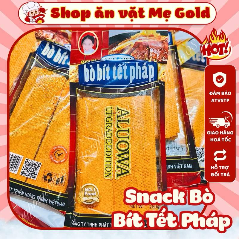 Bim bim bò bít tết Pháp Aluowa (gói 280g) | Shopee Việt Nam
