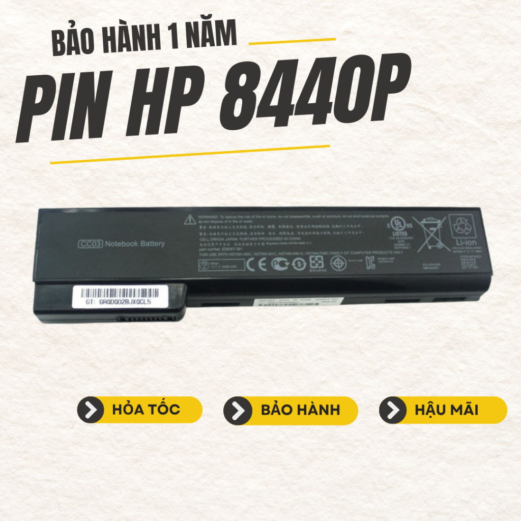 Pin lapop HP EliteBook 8440p 8440w 6930p 8440b Pin laptop HP ProBook ...