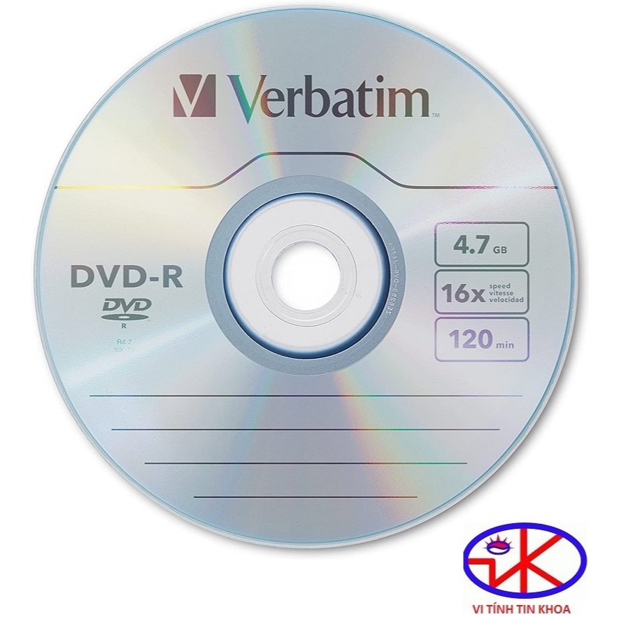 Lốc 25 đĩa trắng DVD-R Verbatim màu trắng. | Shopee Việt Nam