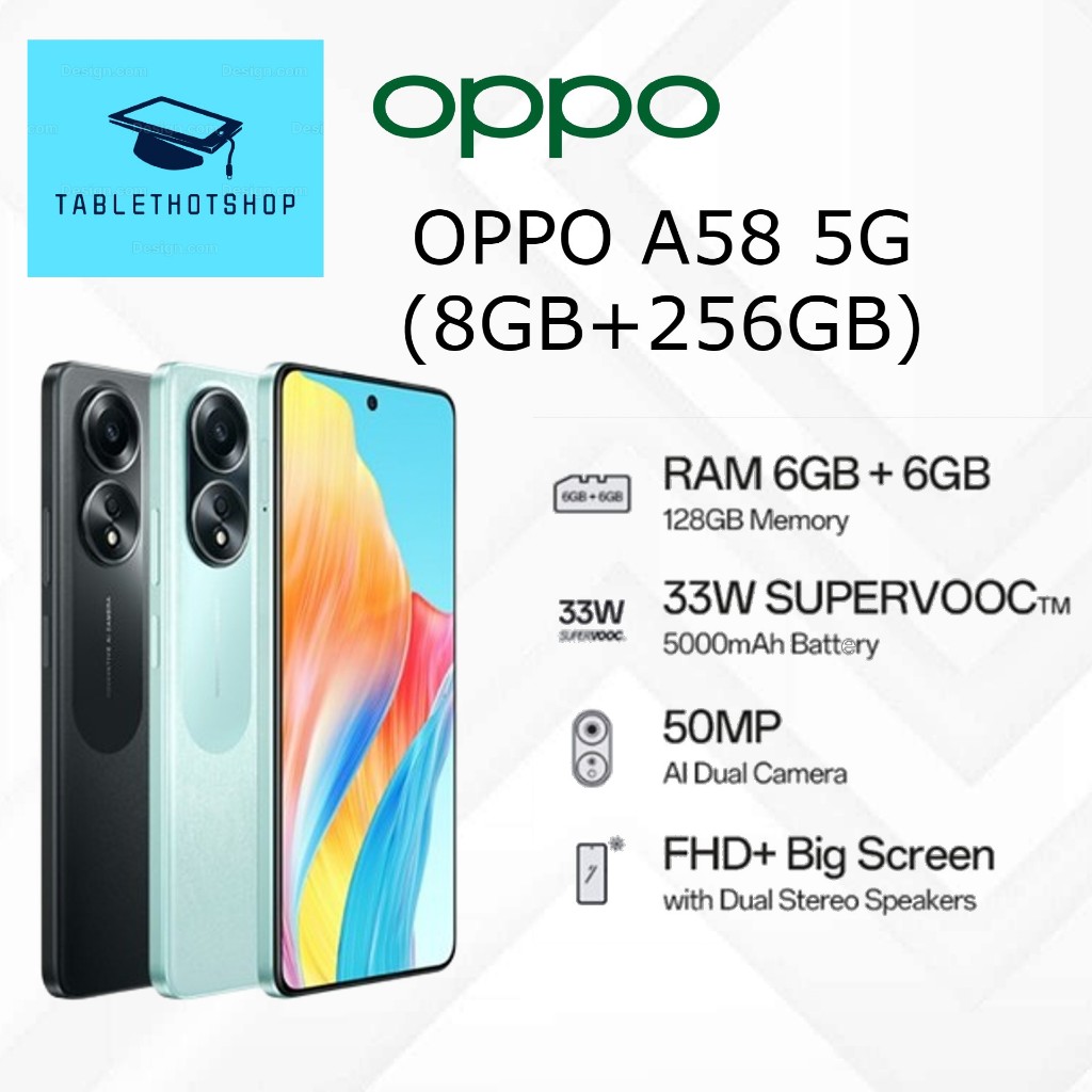 sốc sốc Oppo A58 máy mới 2sim ram 8G/256G, máy Chính Hãng - Bảo hành 12 tháng | Shopee Việt Nam